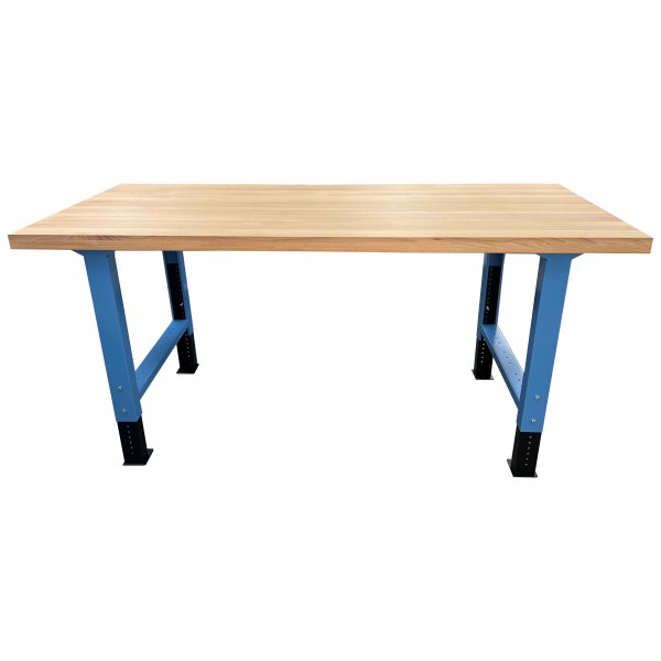 Adjustable workbench beech 2000 x 800 x 50mm