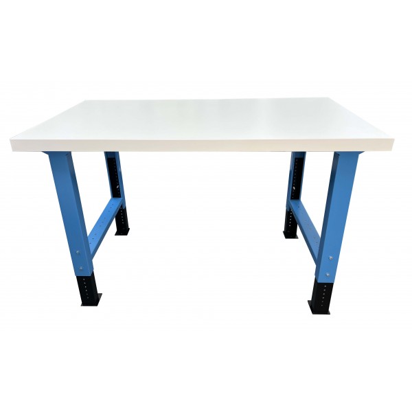Adjustable workbench with laminate coating 1500 x 800 x 50mm