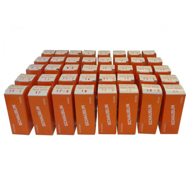 40 Collets set Schaublin W20 80-00004K-D01 (box)