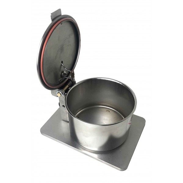 Stainless steel washing container (0,15L) with safety lid