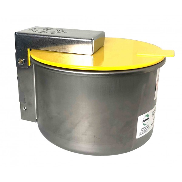 Stainless steel washing container (2L) with safety lid