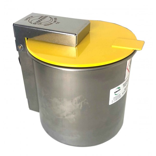 Stainless steel washing (3L) container with safety lid