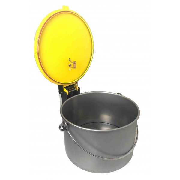 Stainless steel washing (12L) container with safety lid