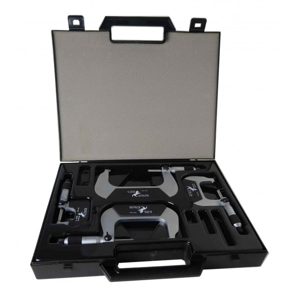 Set of 4 micrometers 0-100 mm ETALON