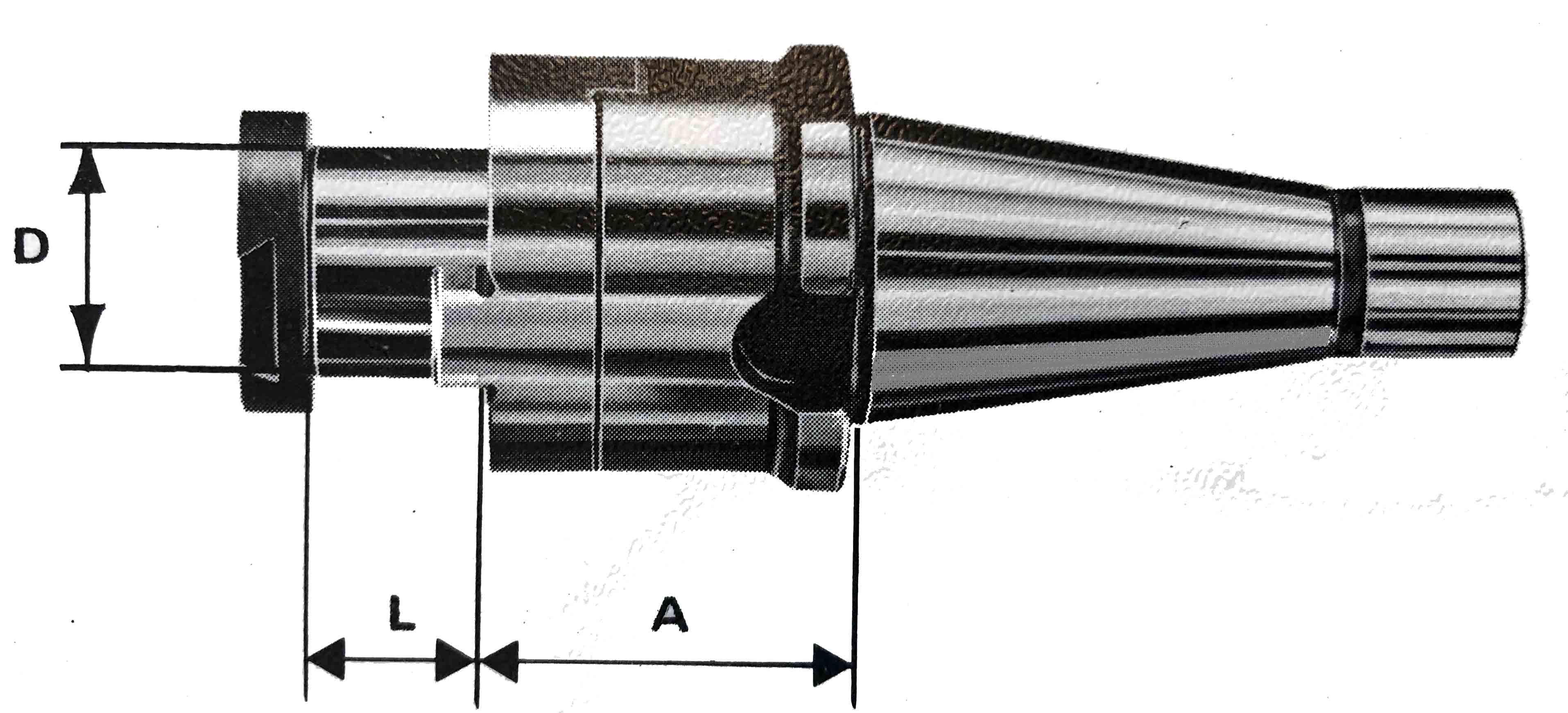Tasseau porte-fraise - ISO40 DIN2080